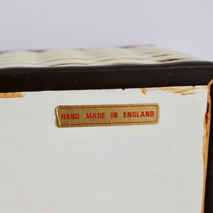 Vintage Woven Red Sewing Box Mid Century 1960s, Retro Sewing Basket ...