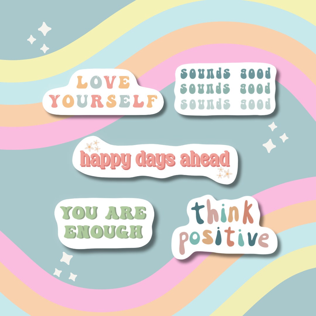 Positive Affirmations Sticker Pack - Etsy