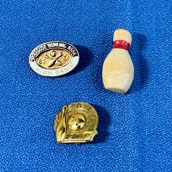 Vintage Bowling Lapel Pin - Etsy