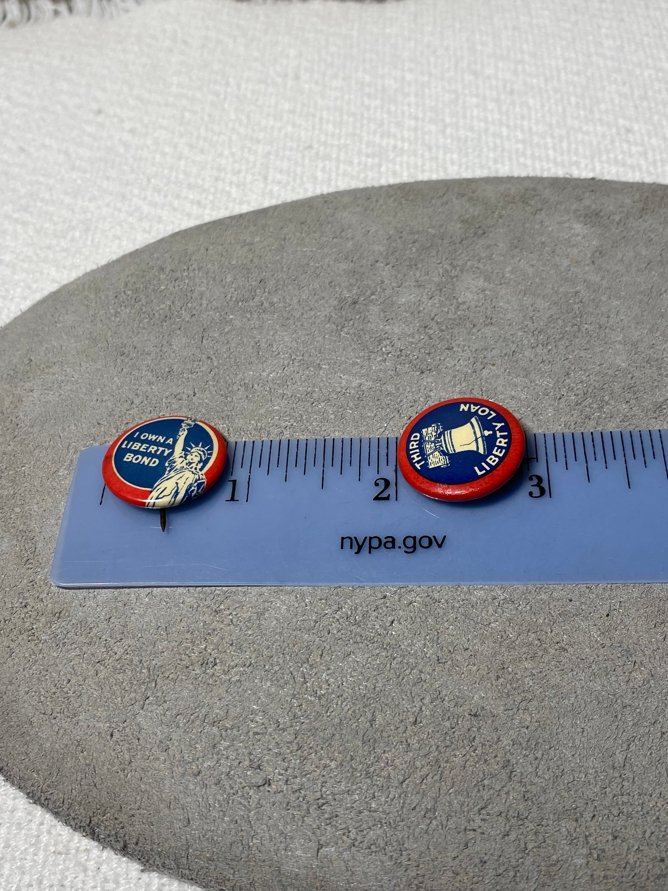 2 Vintage WWI Patriotic Pinback Buttons - Etsy