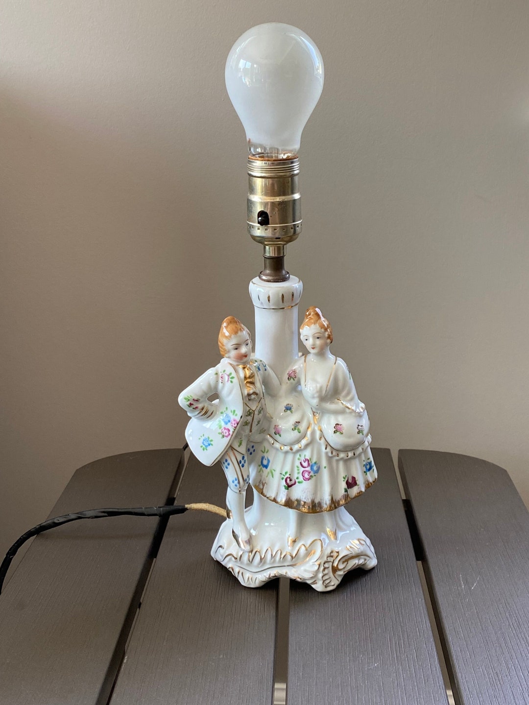 Vintage Occupied Japan Figurine Lamp - Etsy