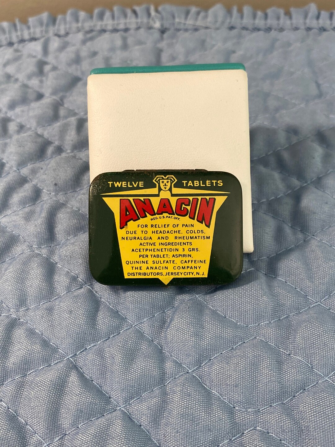 Vintage 12 Tablet Anacin Tin - Etsy