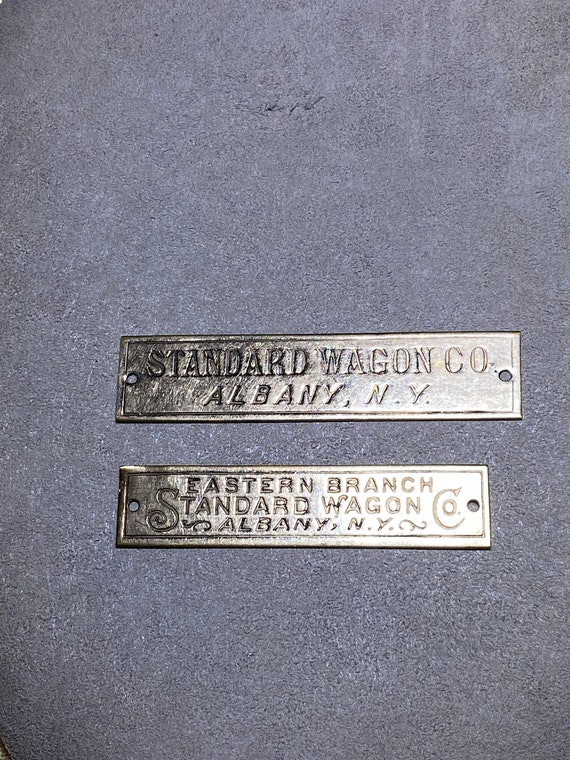 2 Vintage Carriage/Buggy/Wagon nameplates - Standard … - Gem