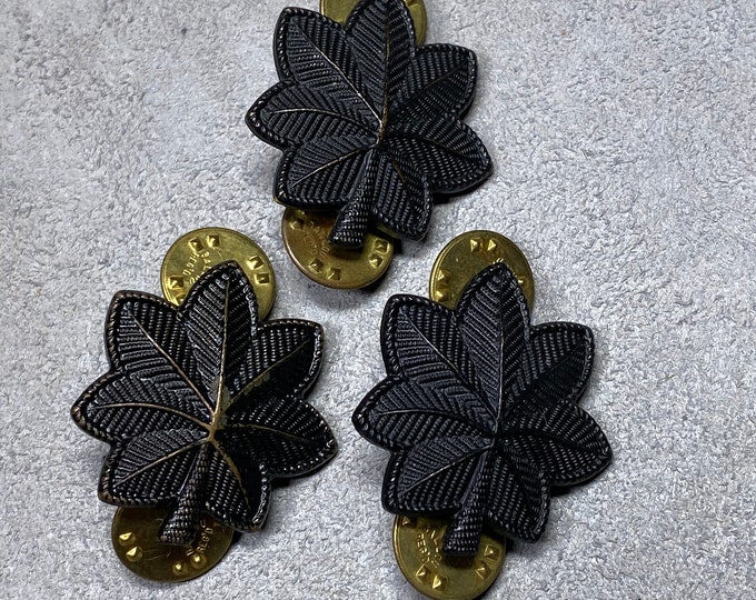 Army Rank Major or Lt. Colonel Subdued Military Veteran Collar Hat Pins ...