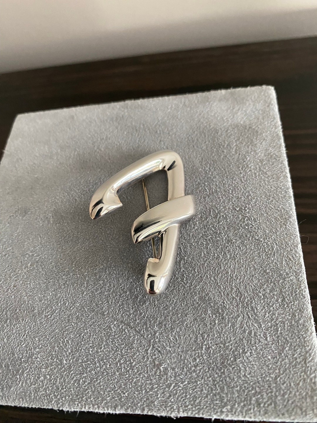 Vintage Sterling Silver Cursive Initial Letter "f" Brooch - Etsy