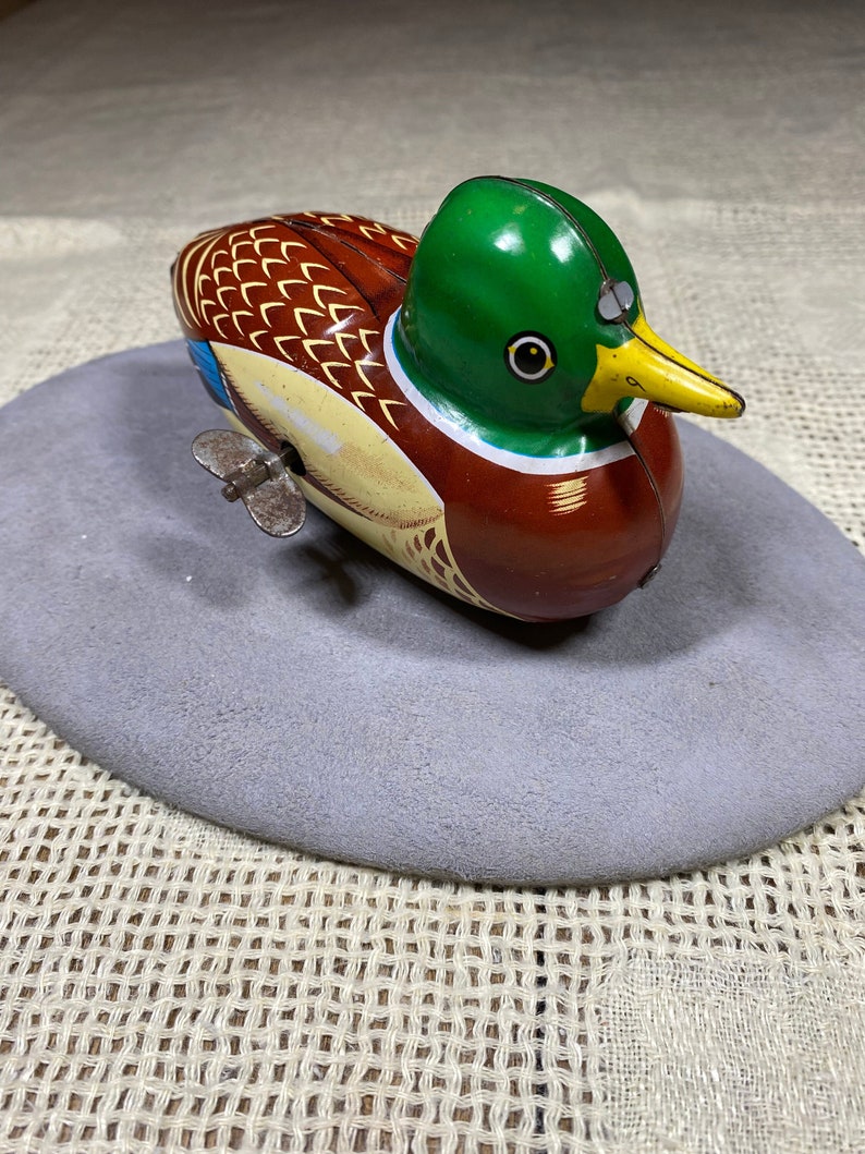 Vintage 1950's Mallard Duck Wind-up Toy - Etsy