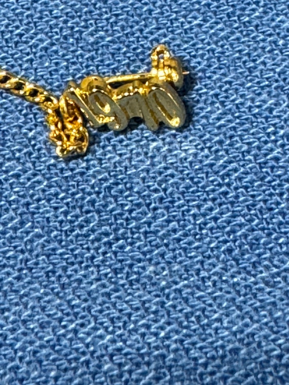 1970 Vintage Library Tie Tack/Lapel Pin - Gem