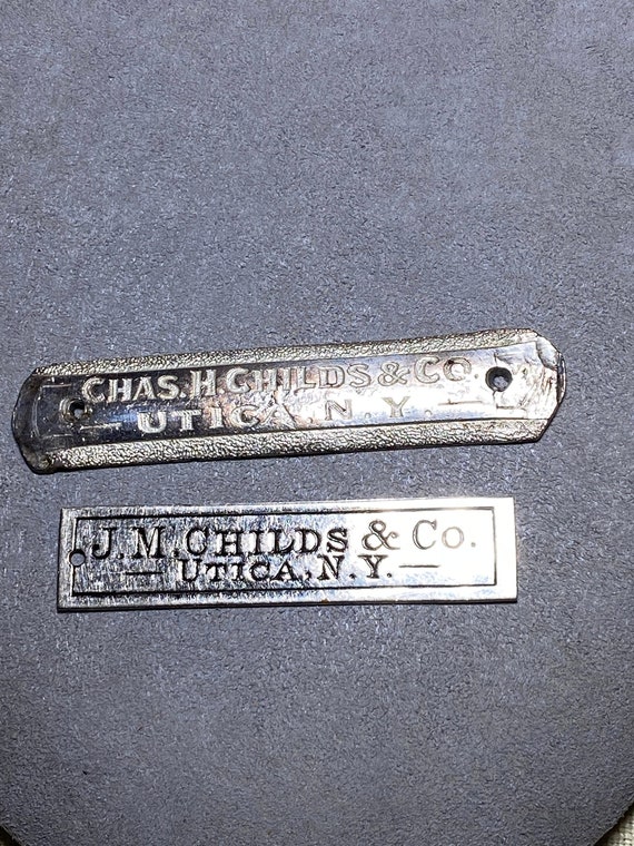 2 Vintage Carriage/Buggy/ Wagon nameplates - Chas. H.… - Gem