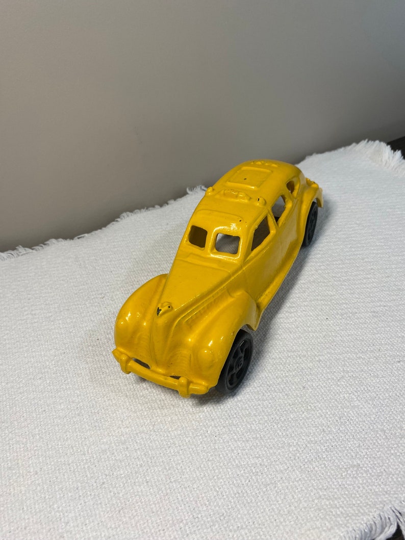 Vintage Old Arcade Cast Iron Taxi Cab Toy Car - Etsy