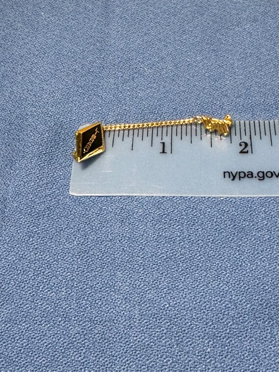 1970 Vintage Library Tie Tack/Lapel Pin - Gem