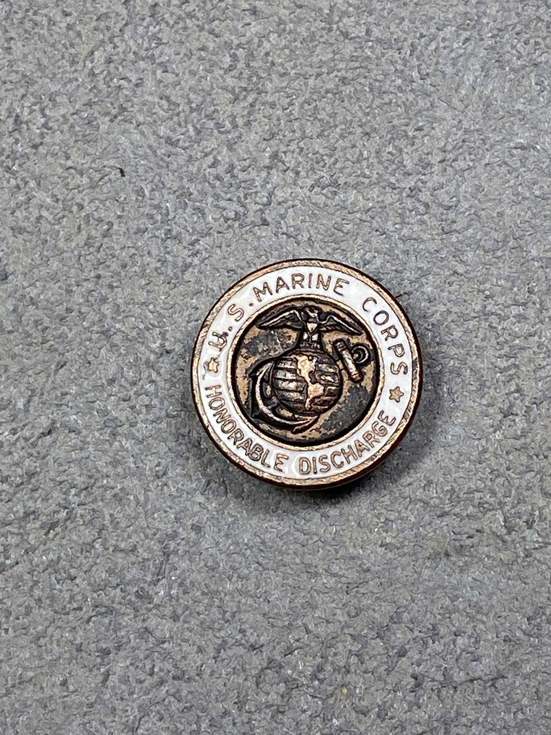 WW2 Era US Marine Discharge Lapel Pin - Etsy