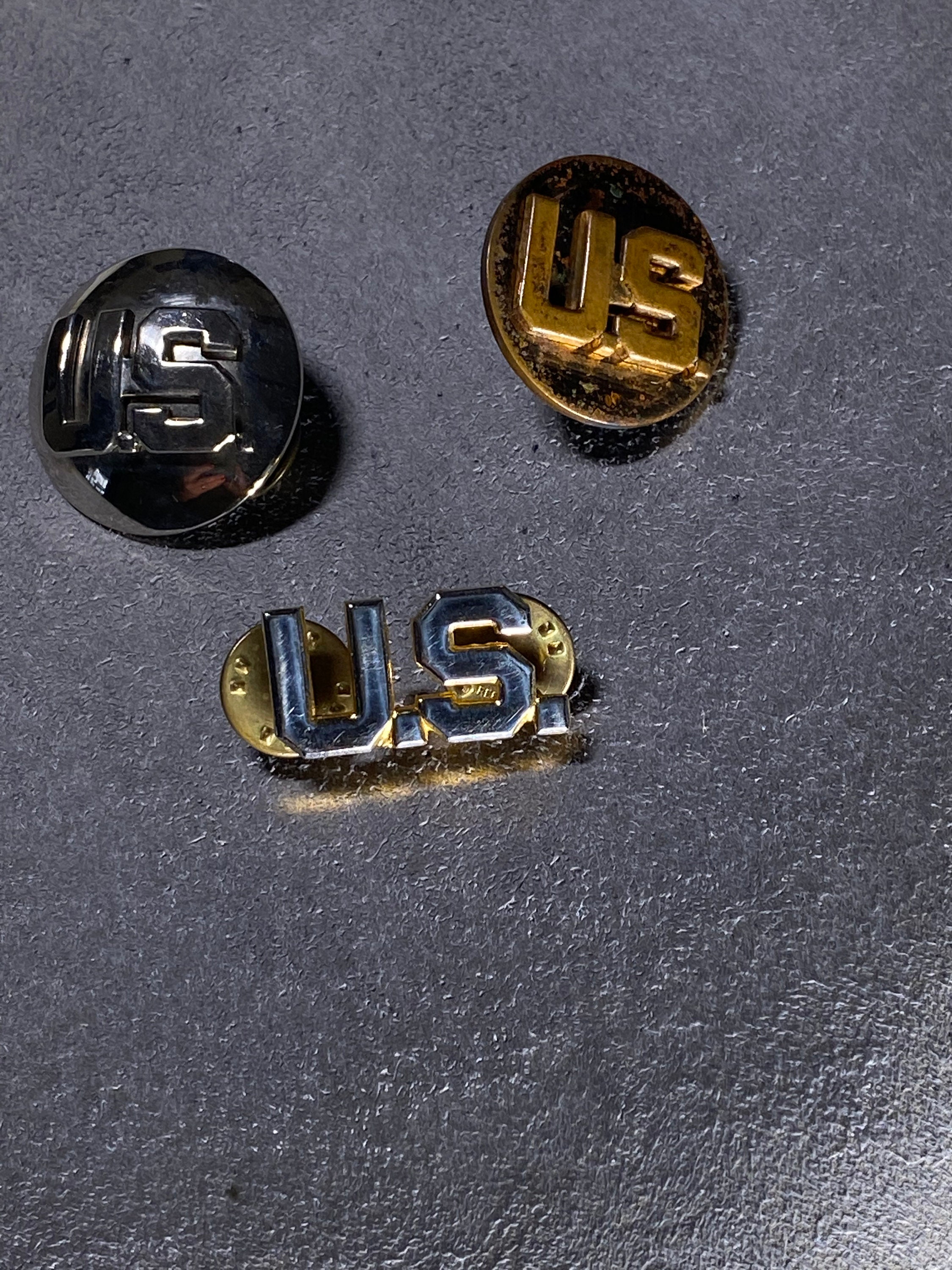 3 US Military Buttons - Etsy