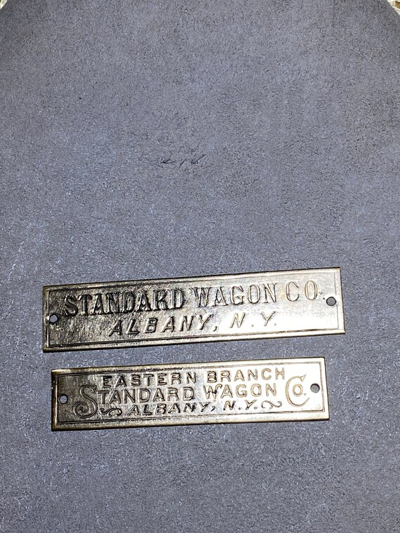 2 Vintage Carriage/Buggy/Wagon nameplates - Standard … - Gem