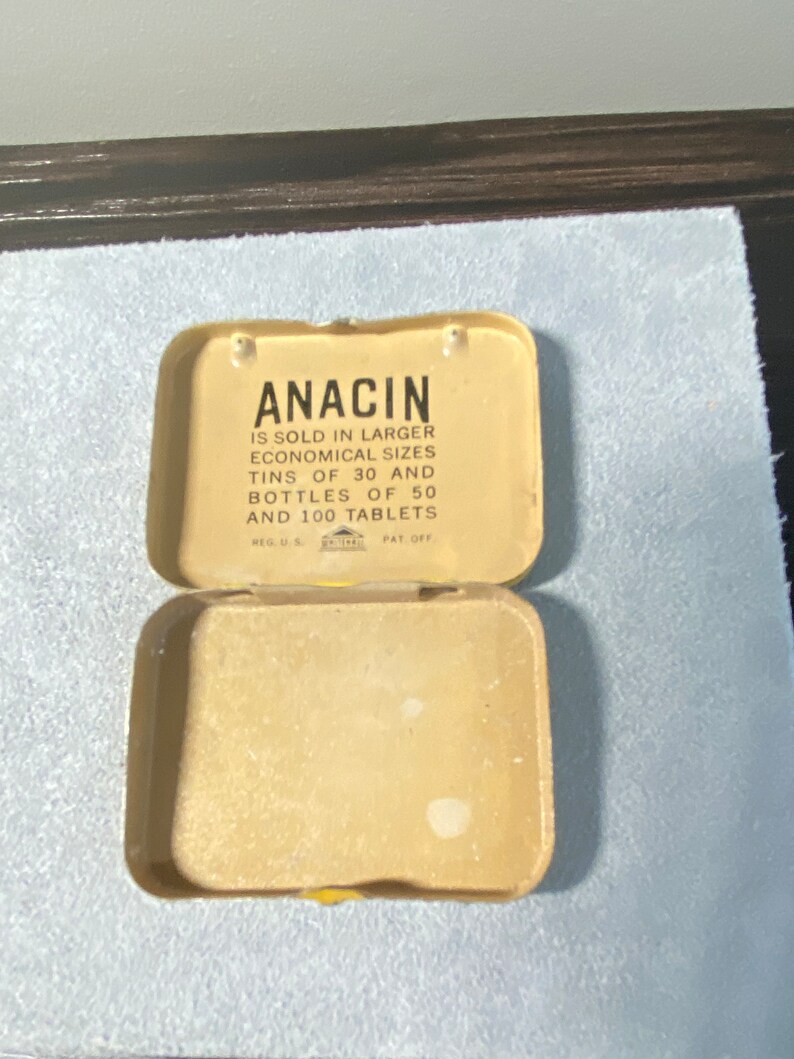 Vintage Anacin Twelve Tablet Pill Tin - Etsy
