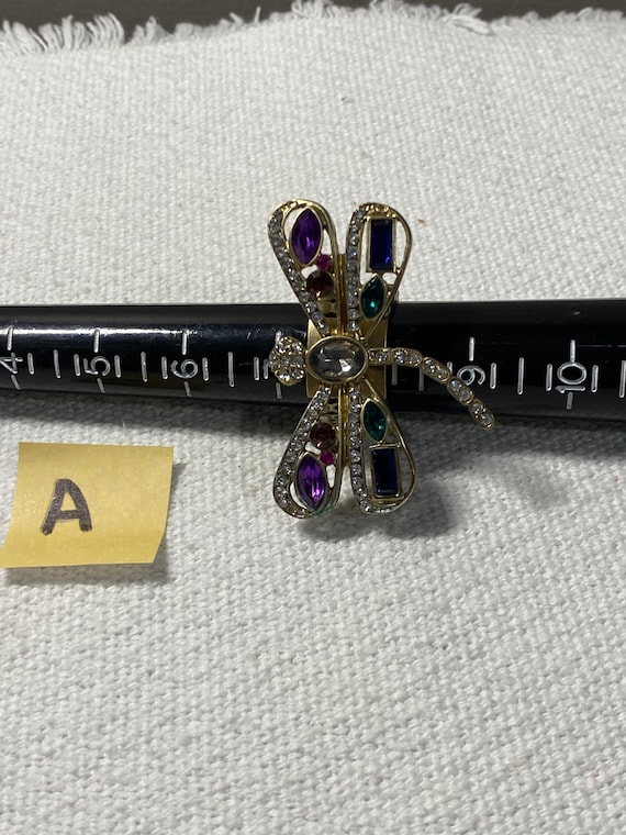 Choice of 2 Vintage Stretch Adjustable Costume Statem… - Gem