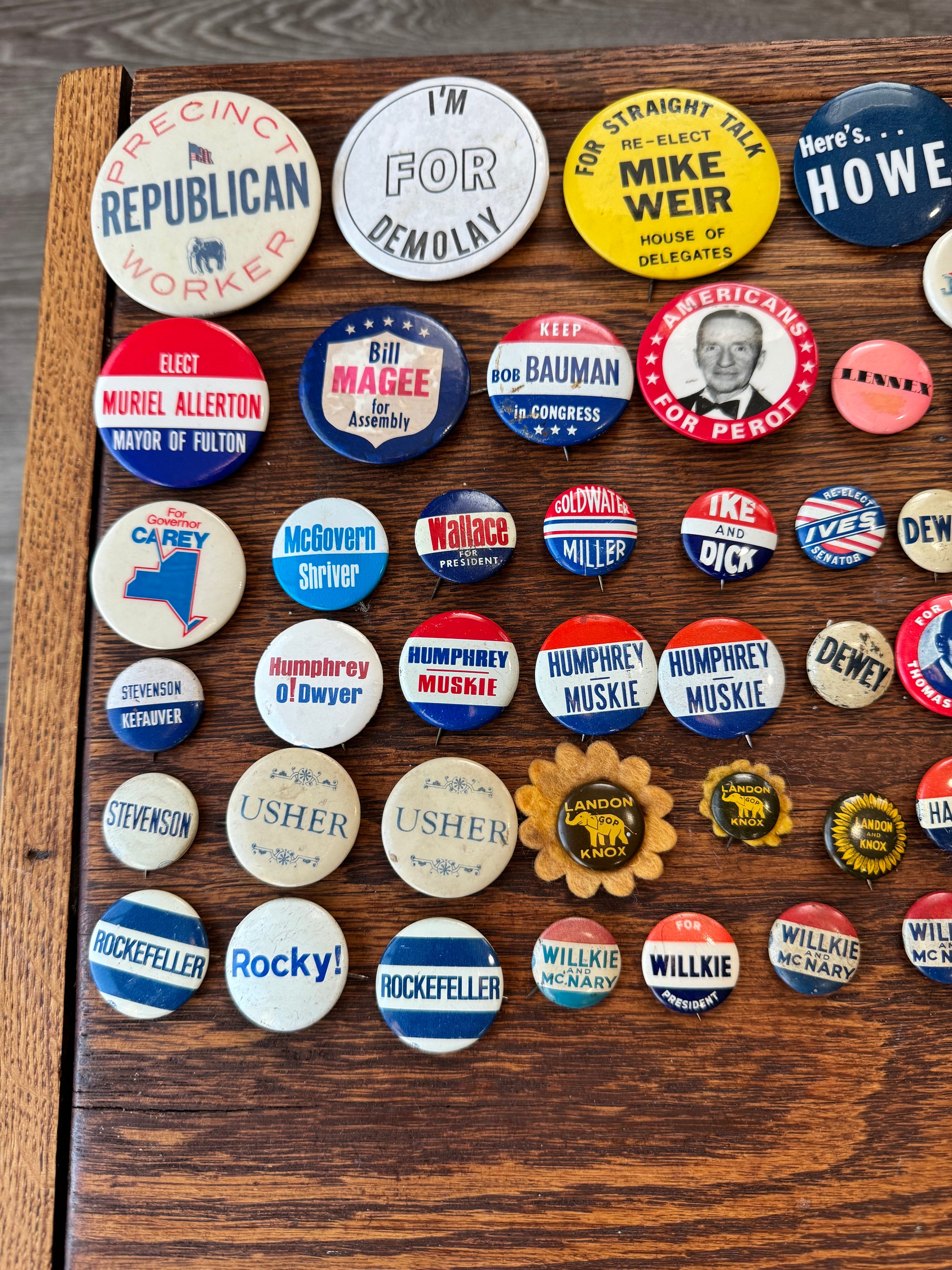 Vintage 58 Political Buttons (some Are Antique) - Etsy