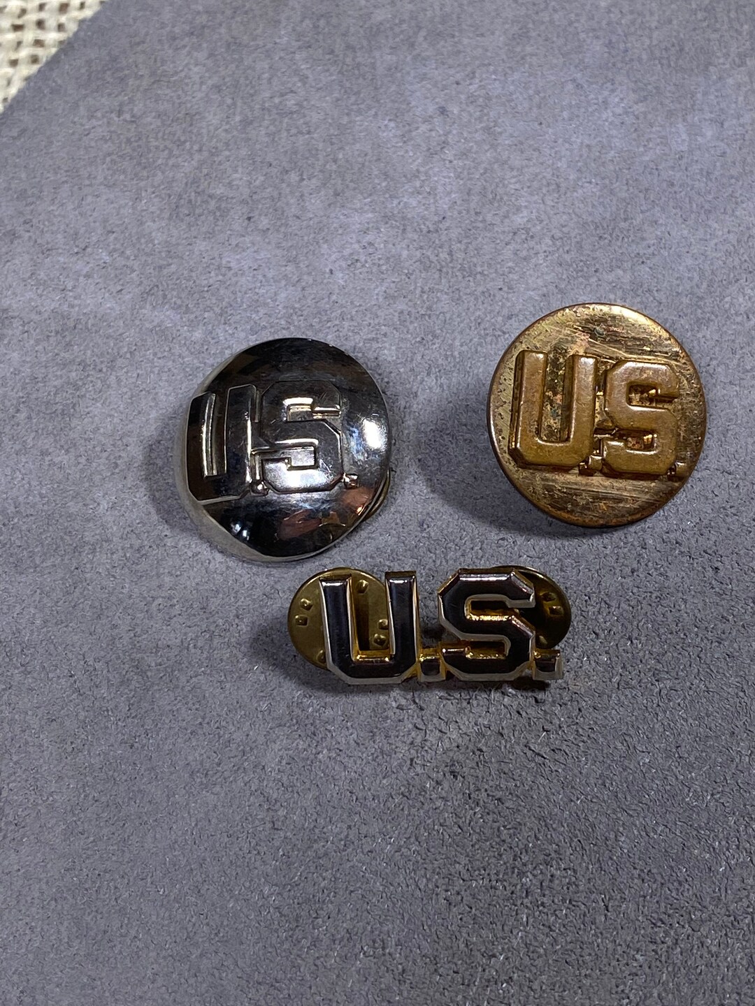 3 US Military Buttons - Etsy