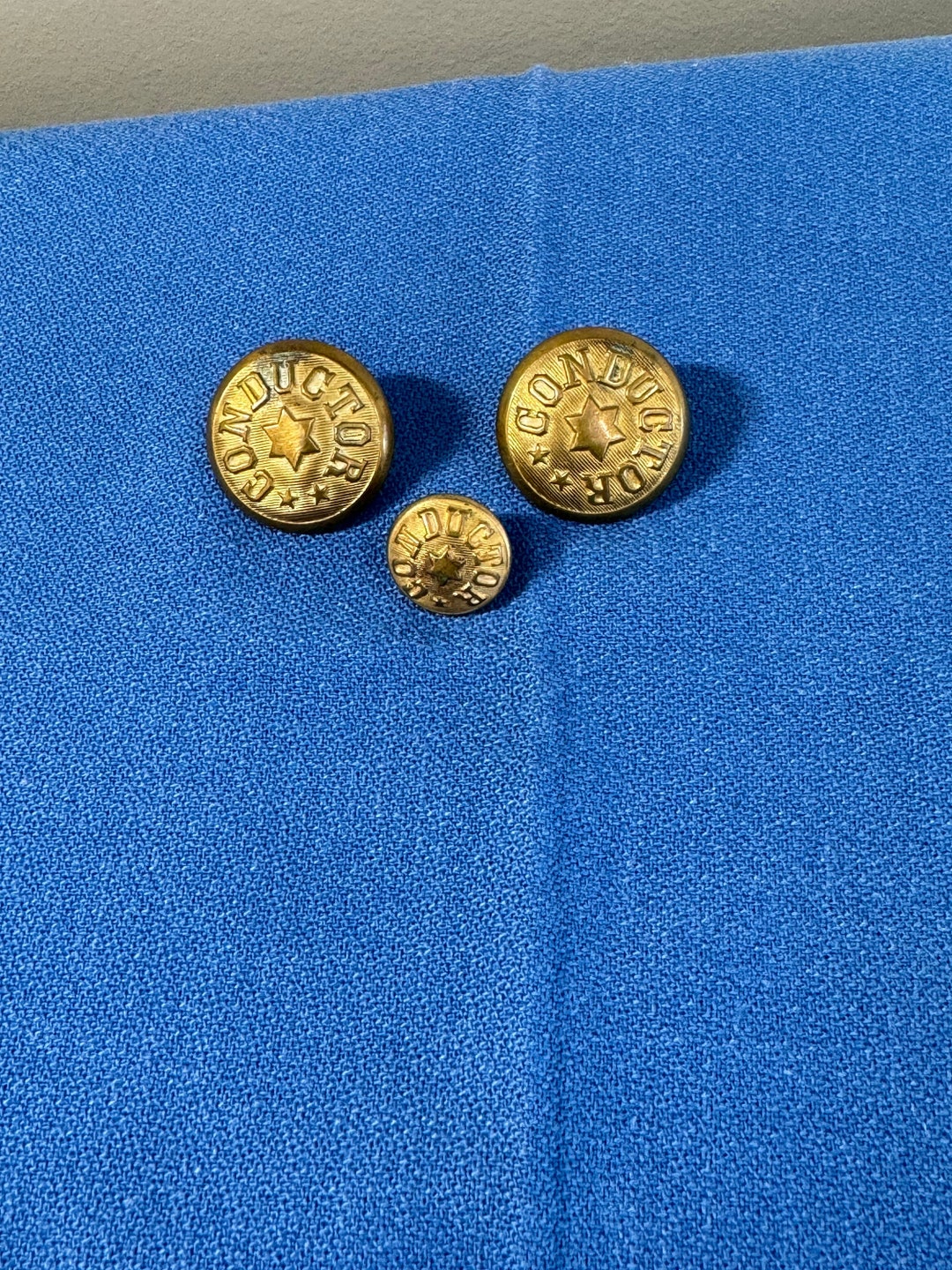 Railroad Conductor's Convex With Star Brass Uniform Buttons - Etsy