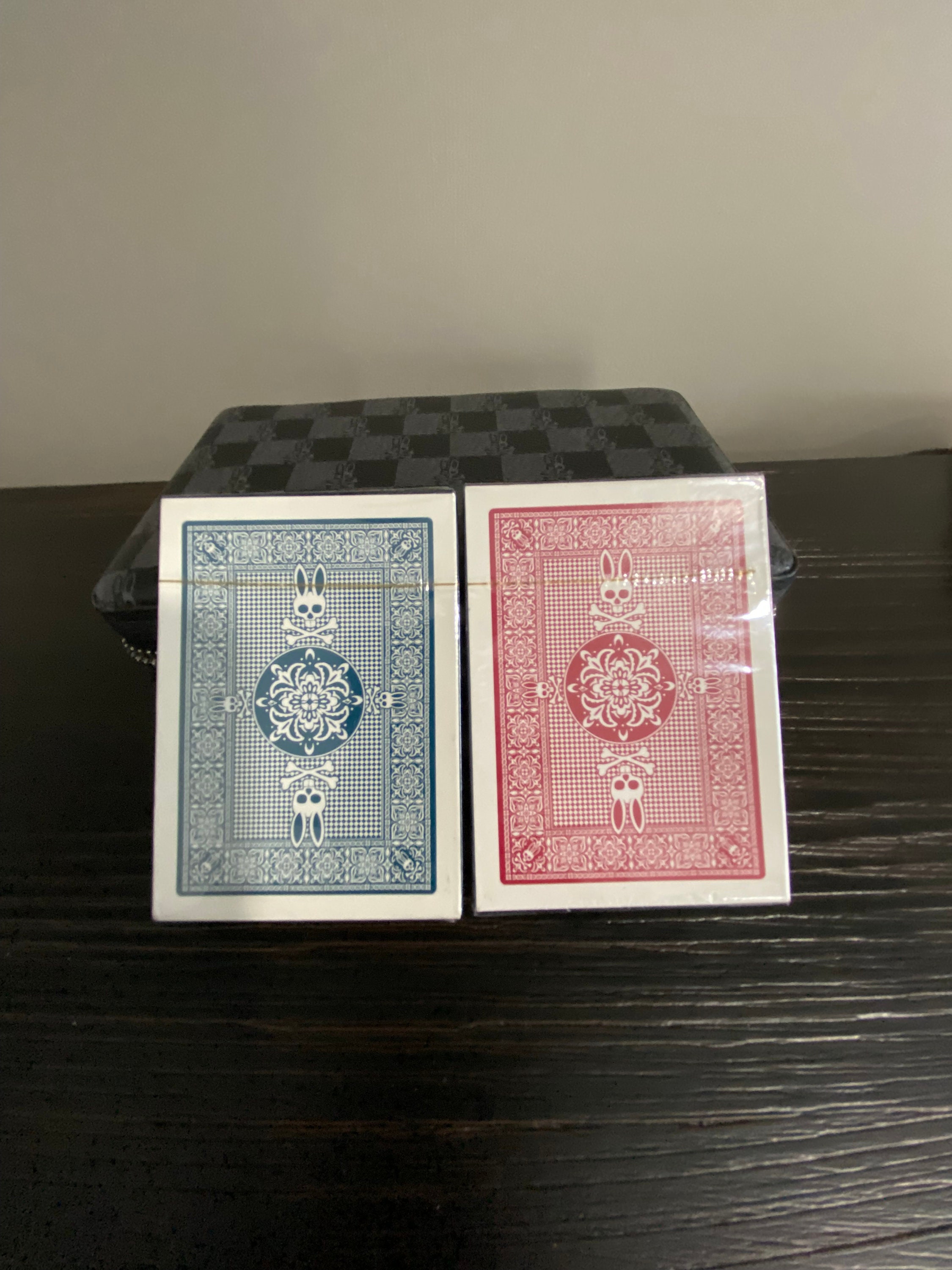 Rare Vintage (never Used) Psycho Bunny Playing Cards With Pouch and ...