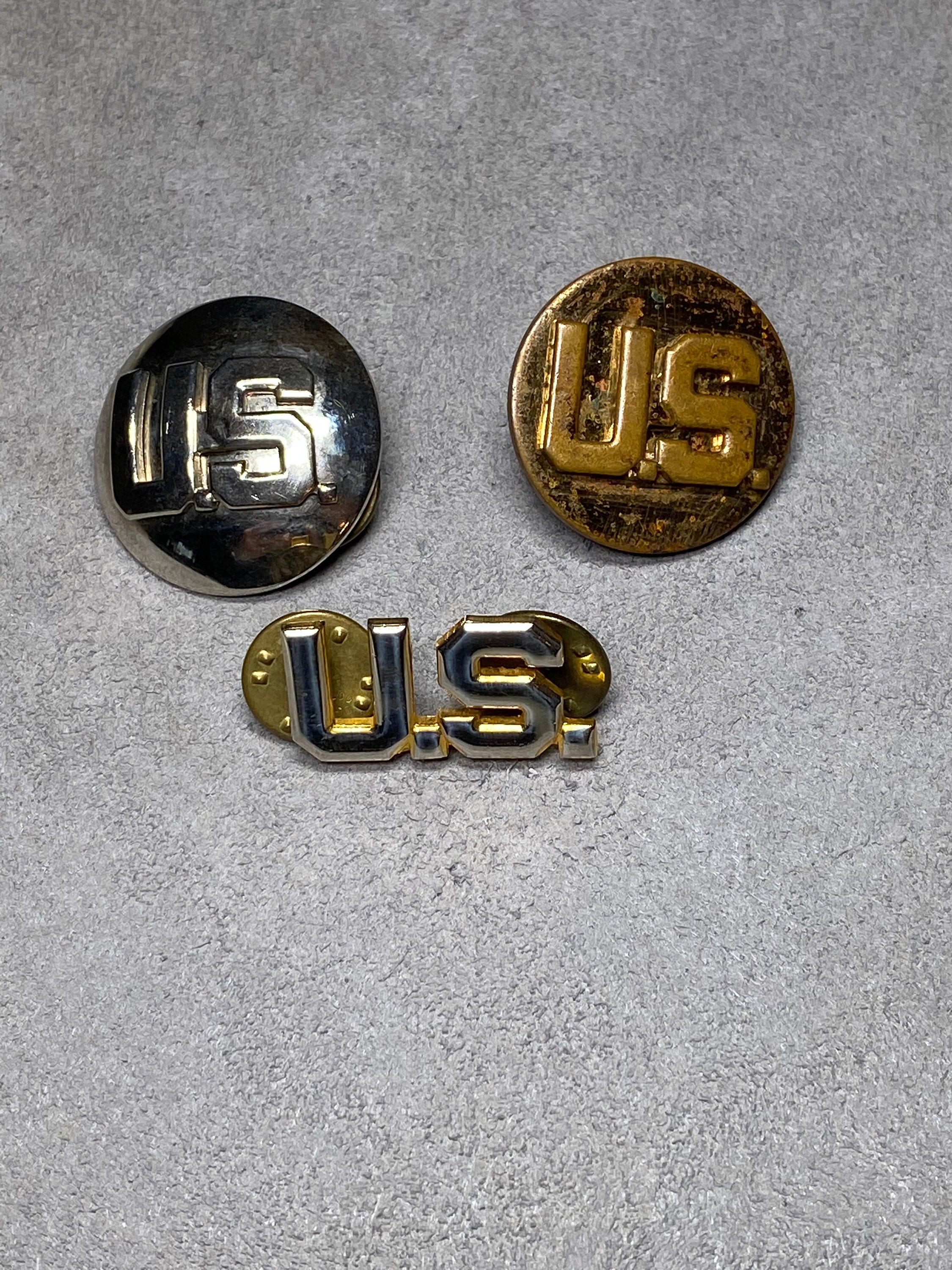 3 US Military Buttons - Etsy