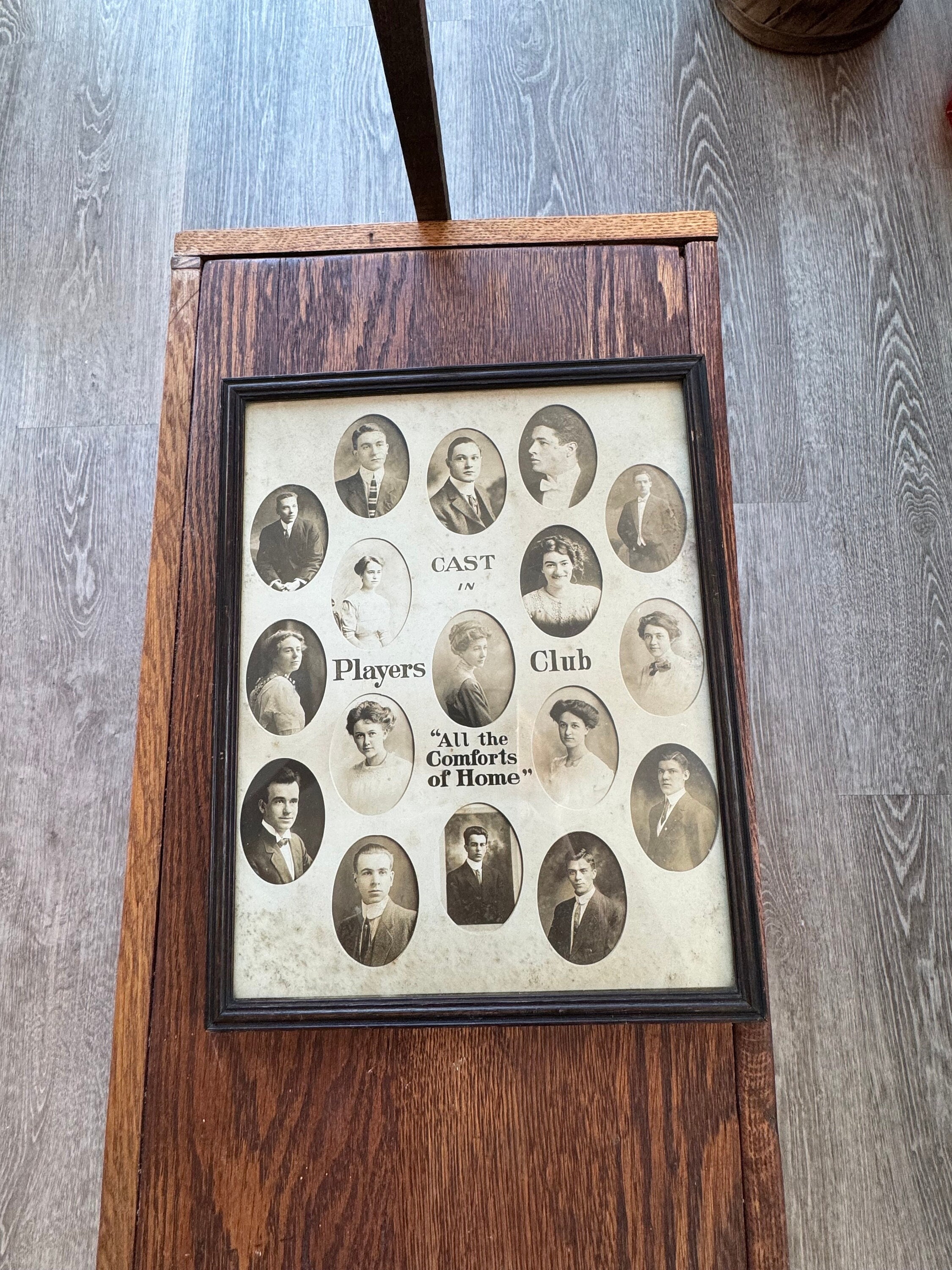 Vintage Framed Pictures of the Cast of the Players Club Production of ...