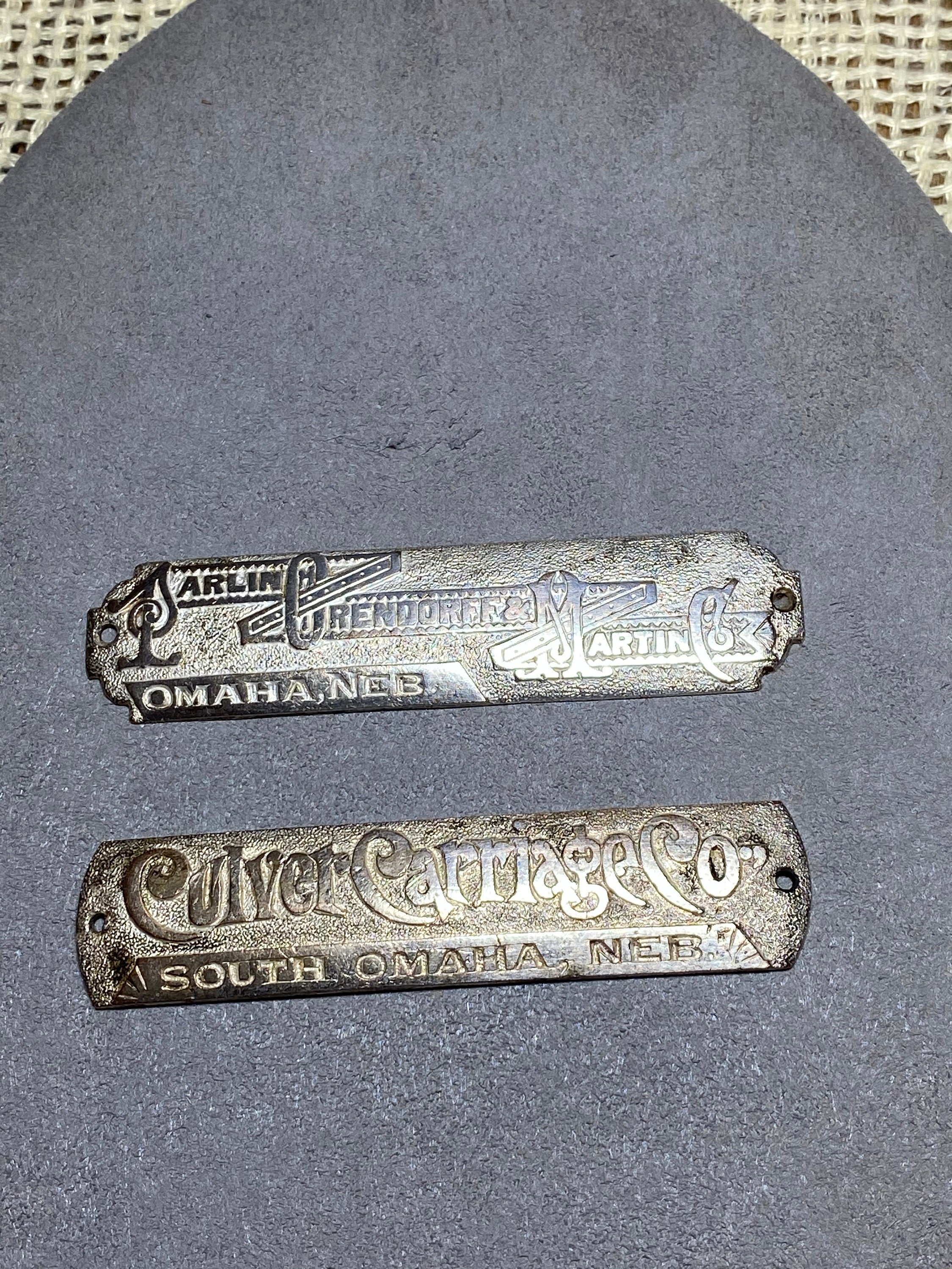 2 Vintage Carriage/wagon/buggy Nameplates - Etsy