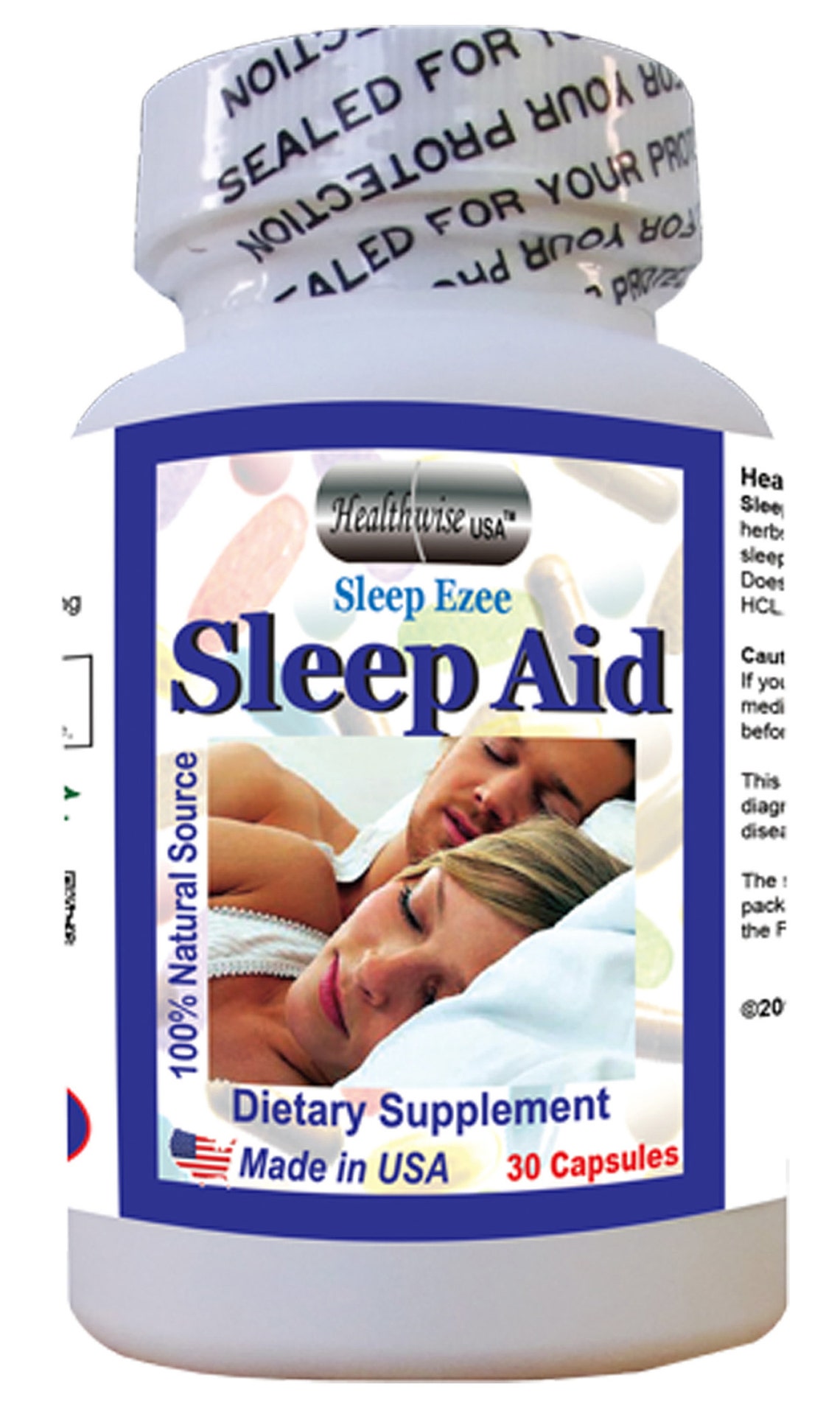 Sleep Aid Sleep Ezee 550 mg 30 Tablets 100% Natural | Etsy
