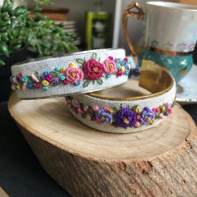 Embroidery Bracelet - Etsy