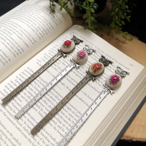 Embroidery Bookmark - Etsy