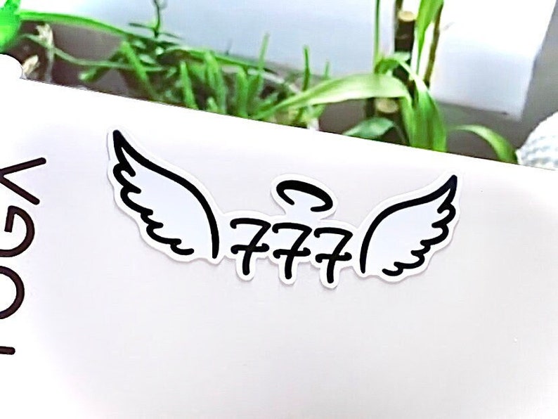 Angel Numbers 777 Premium Vinyl Sticker - Etsy