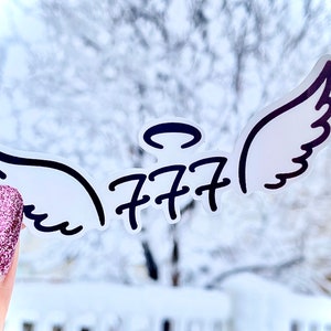 Angel Numbers 777 Premium Vinyl Sticker - Etsy