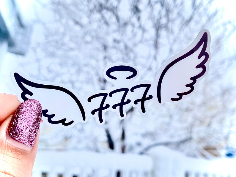 Angel Numbers 777 Premium Vinyl Sticker - Etsy