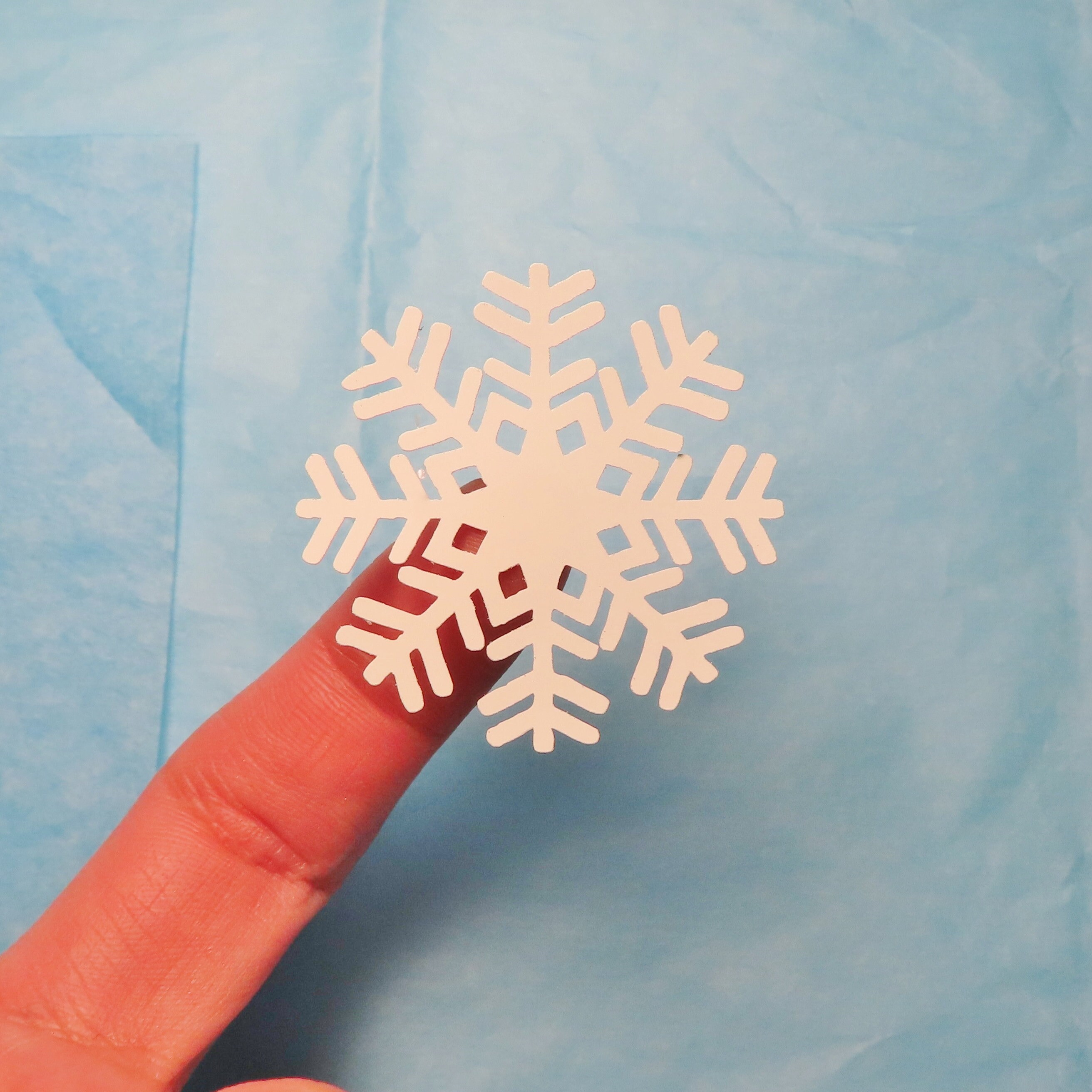 White Snowflake Decorating Sticker Sheet - Etsy