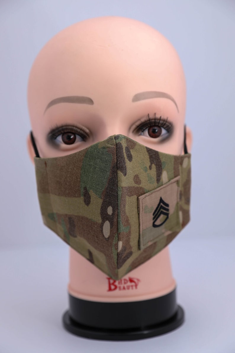 Army Military Face Masks With or without Rank | Etsy