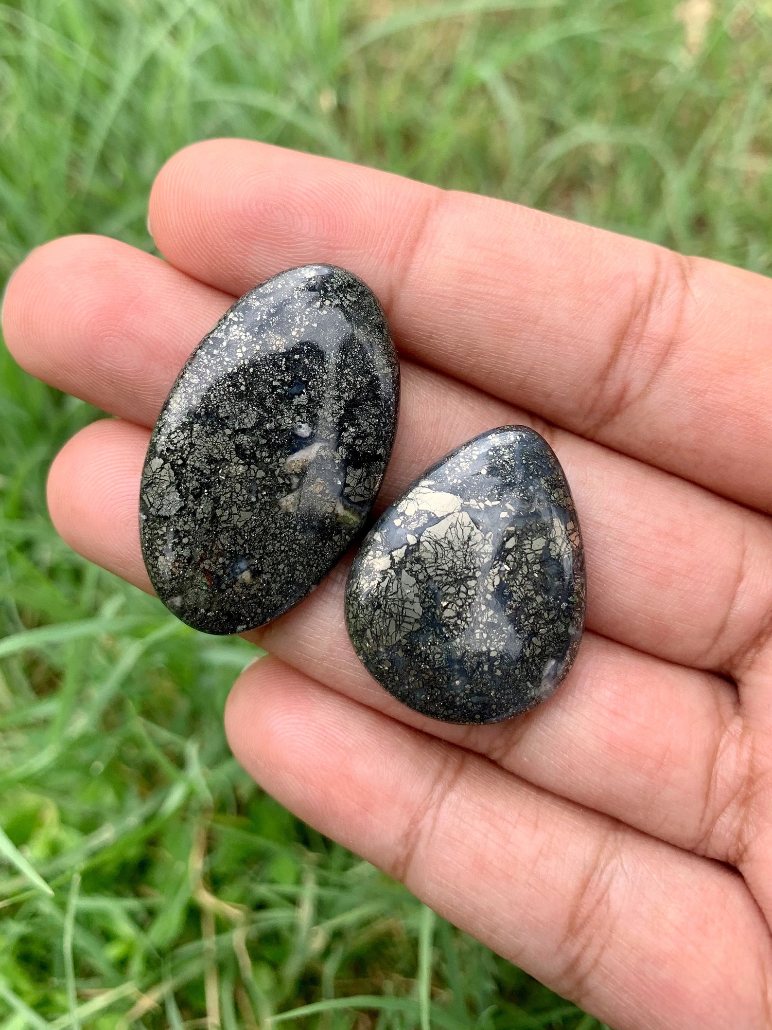 Natural Marcasite Cabochons Marcasite Gemstoneloose Stone 2 - Etsy