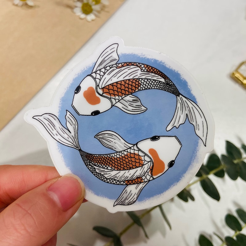 Koi Stickers - Etsy