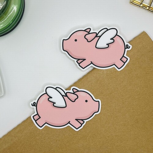 Flying Pig Decal - Etsy