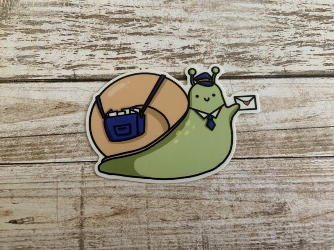 Cute Snail Mail Decal Sticker Die Cut Kawaii Sticker - Etsy