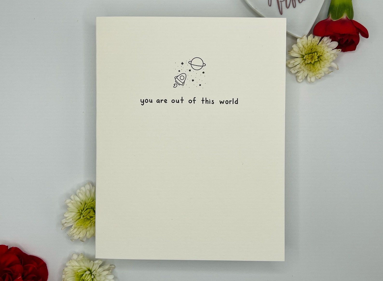 Out of This World Card | Space Greeting Card | Minimalistic - Etsy