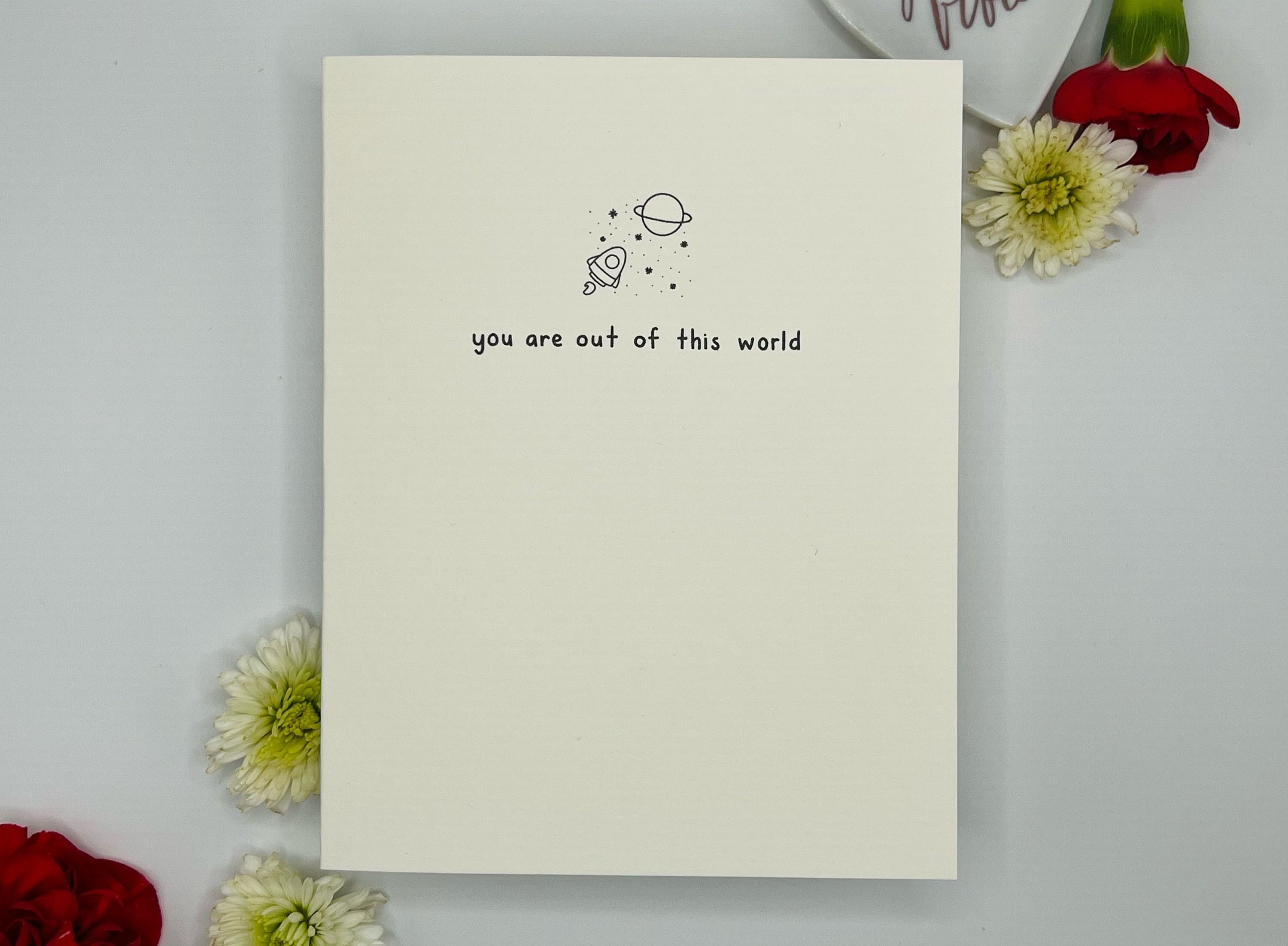 Out of This World Card | Space Greeting Card | Minimalistic - Etsy