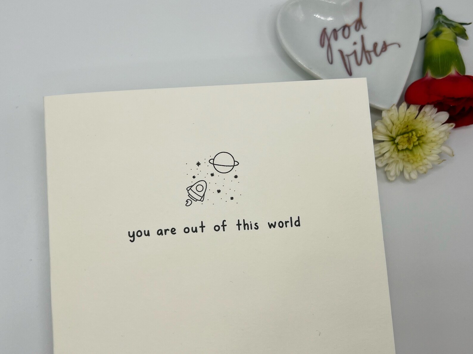 Out of This World Card | Space Greeting Card | Minimalistic - Etsy