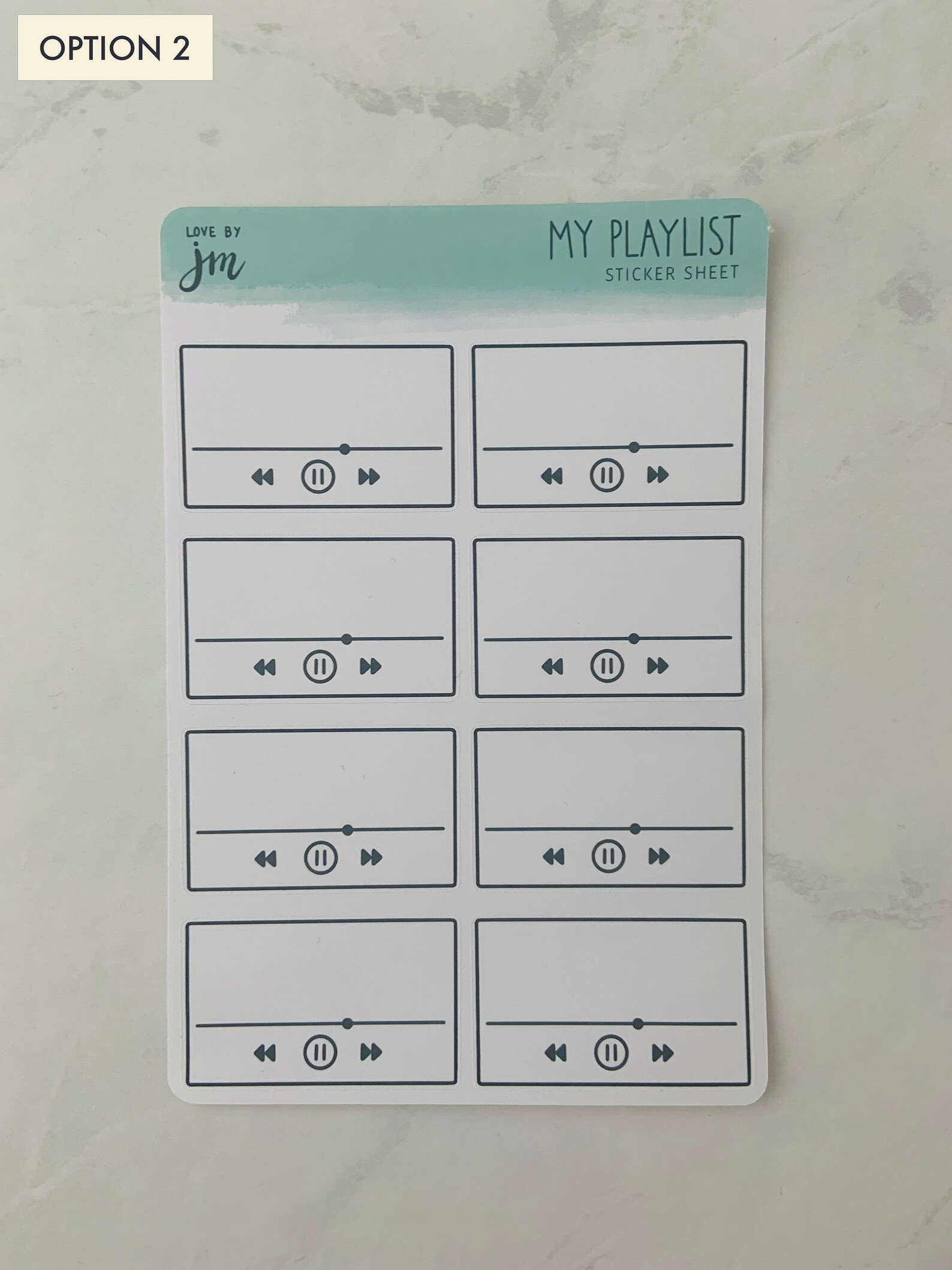 Favorite Playlist Songs Sticker Sheet Planner Stickers | Etsy