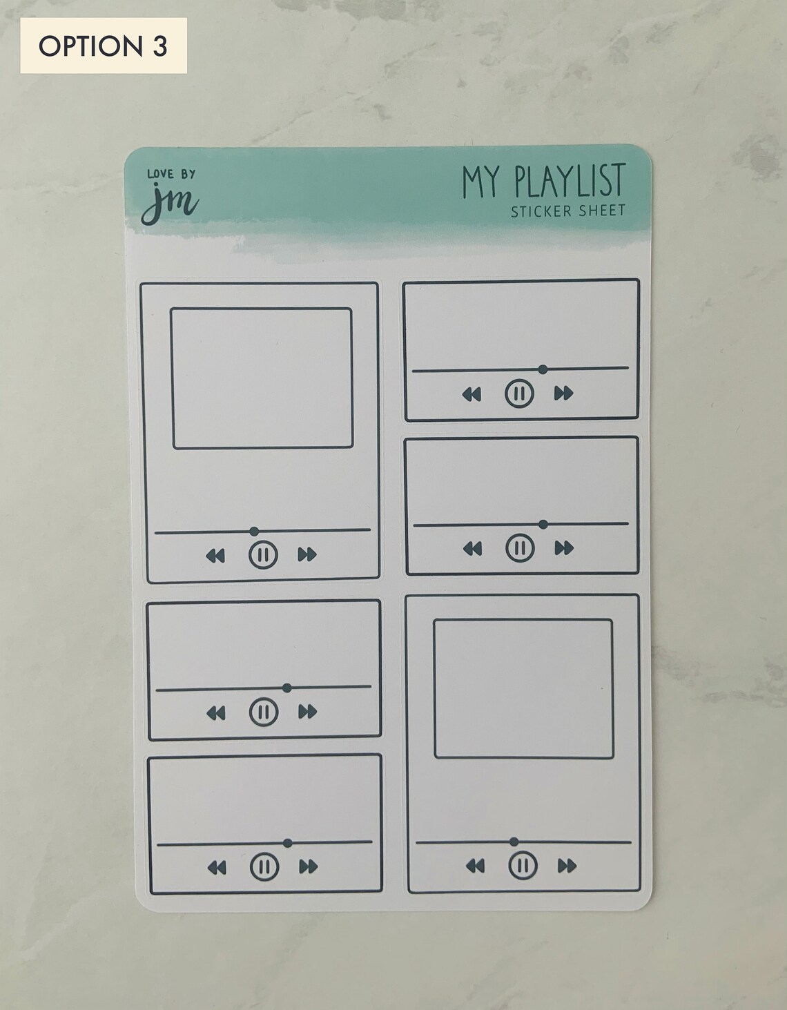 Favorite Playlist Songs Sticker Sheet Planner Stickers | Etsy