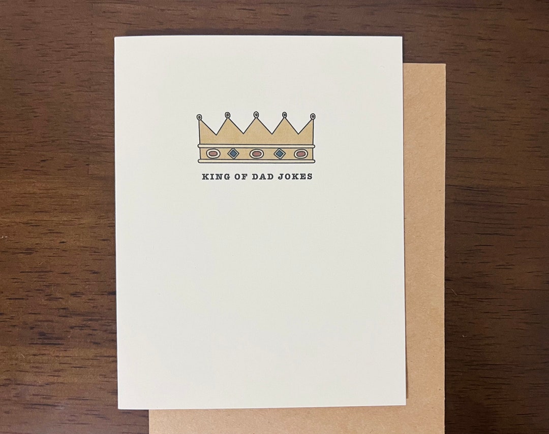 King of Dad Jokes Card | Perfect Dad Gift | for Dad Greeting Card ...