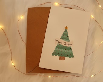 Printable Christmas Tree Card, Minimalist Christmas Tree, Digital ...