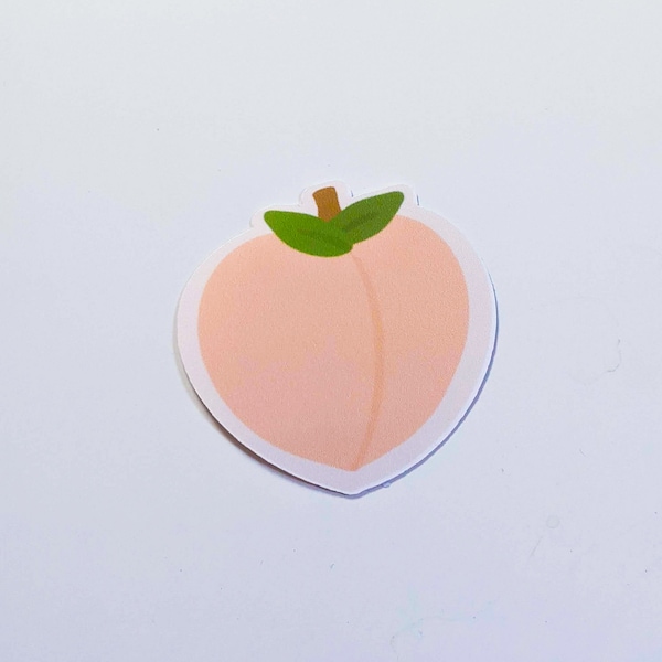 Peach Sticker - Etsy