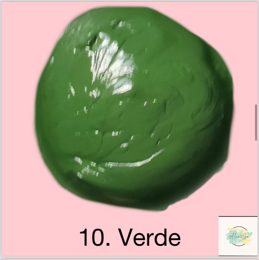 ALVA & GO Heat Set Paint, 5 Ml Color 10. GREEN (verde) - Etsy
