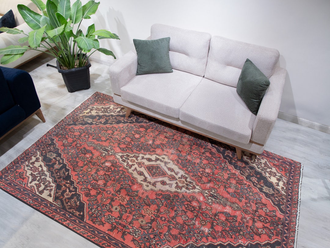 Area Rug, 4x7 Area Rug, 4x7 Turkish Rug, Hand Tufted Anatolian Antique ...