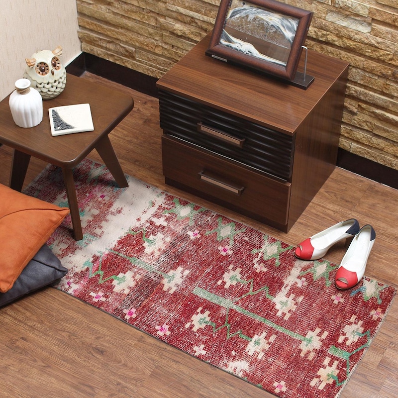 2x5 Red Bathroom Rug - Etsy
