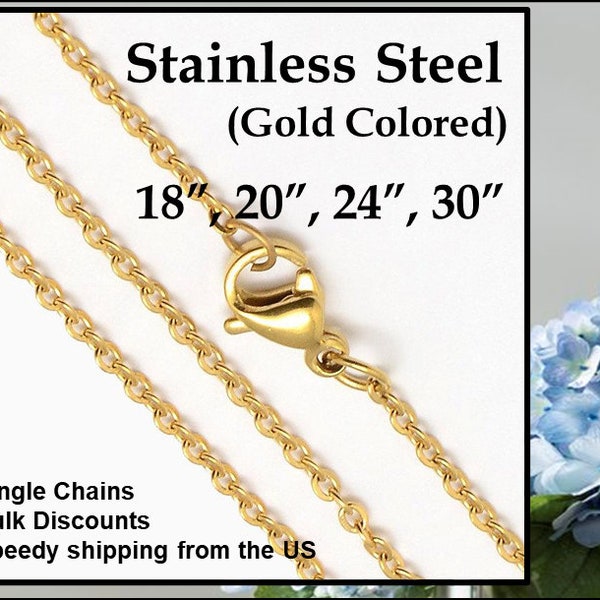 24 Inch Gold Chain - Etsy